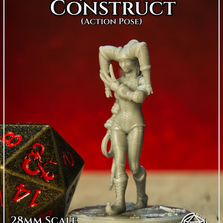 3D Printable Jester Rogue Construct (Action) by M3DM